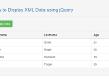 How To Display Xml Data Using Jquery Sourcecodester